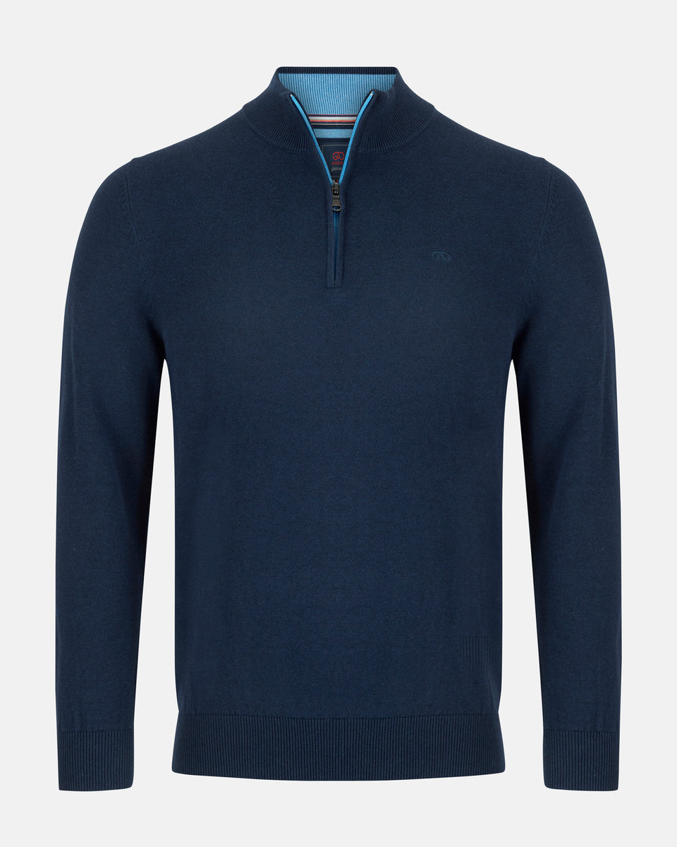 ANDRE Tory 1/4 Zip Knit Assorted colours available – Burgess Department ...